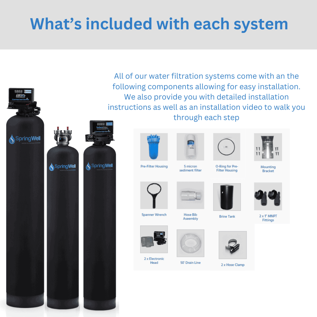 ULTRA Whole House Well Water Filter Salt Based System Combo ...